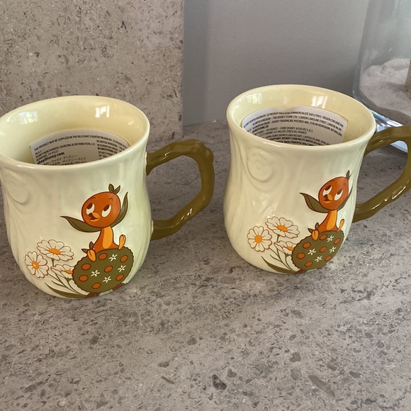 Disney | Kitchen | Disney Orange Bird Ceramic Coffee Mugs Set Of 2 ...